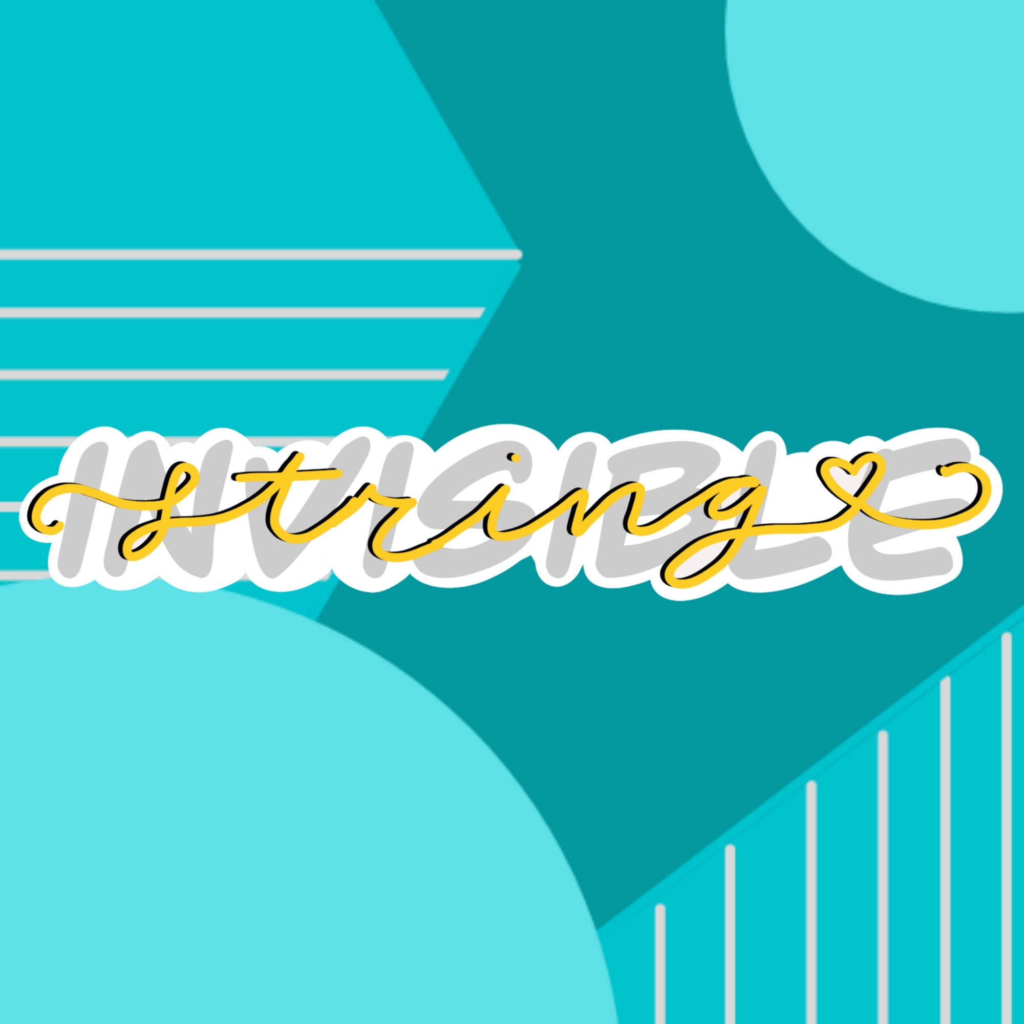 Pegatina de cadena invisible - Etsy España