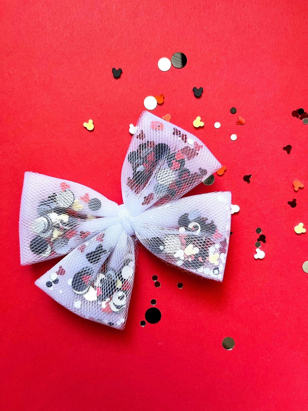 Girls Shaker Bow. Mickey Mouse Bow. Baby Headband. Sequins Bow. Toddler ...