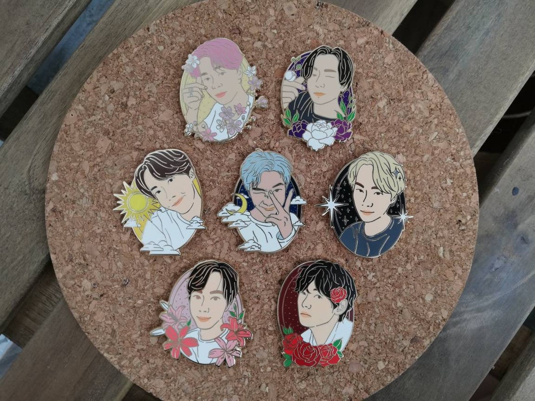 BTS Birthday Series Enamel Pins - Etsy