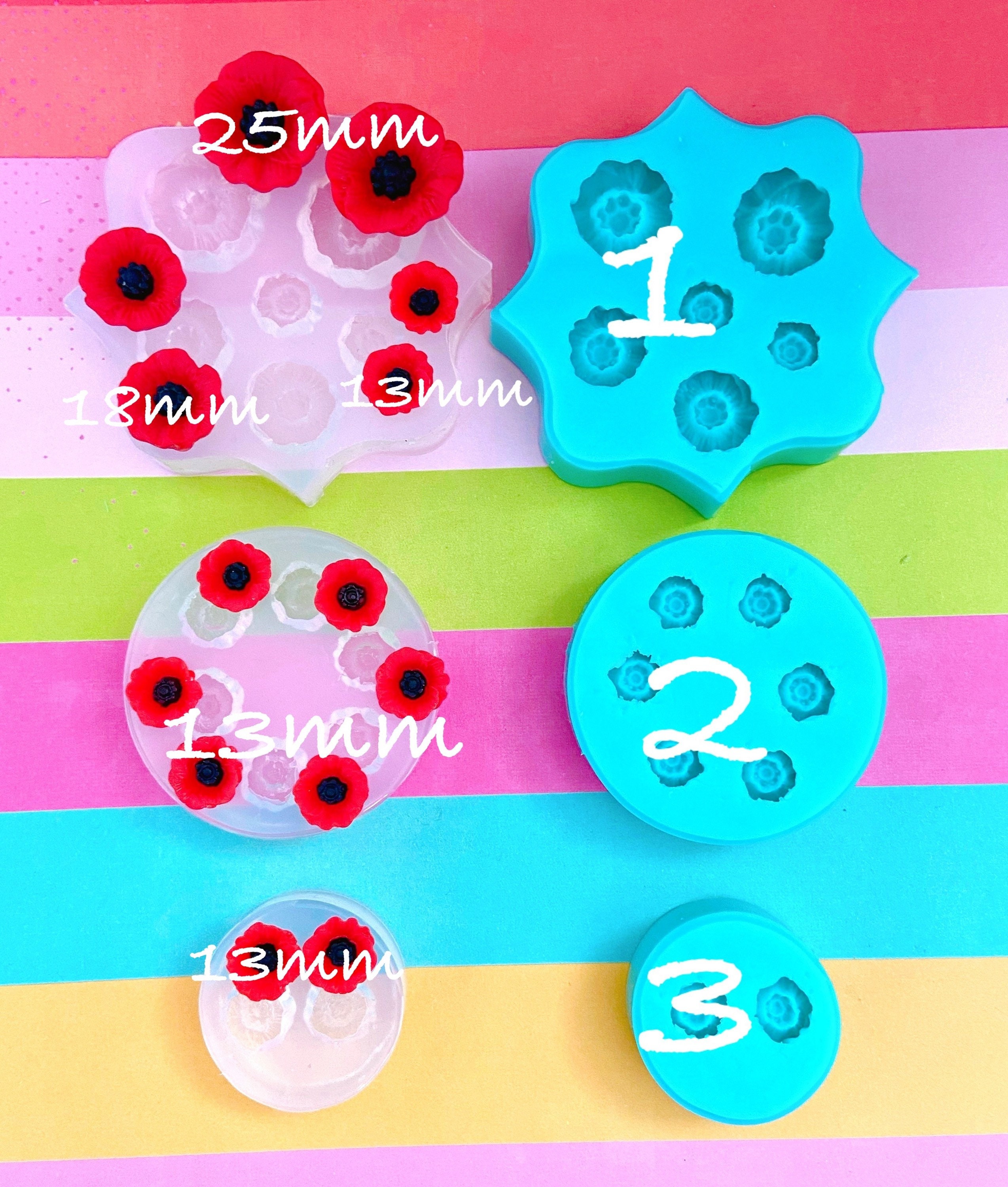 Silicone Mold of Poppies - Etsy