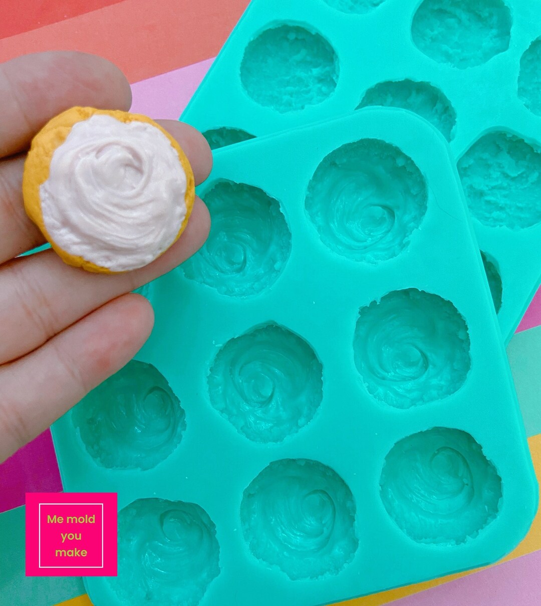 Silicone Mold of Iced Mini Cookies or Plain Mini Cookies - Etsy