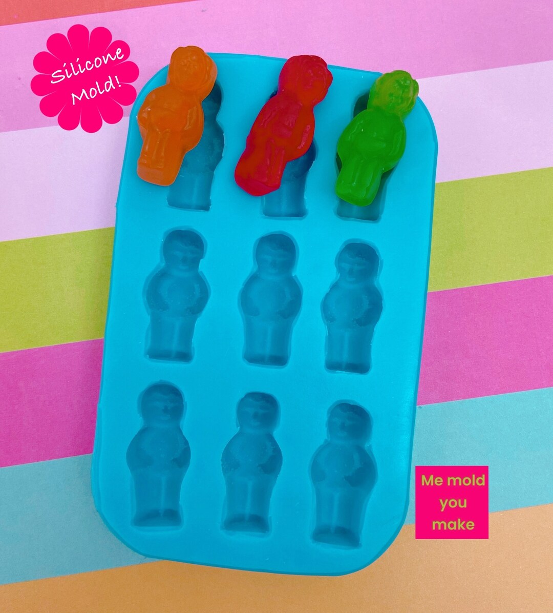 Silicone Mold of Jelly Babies Lollies/candy - Etsy