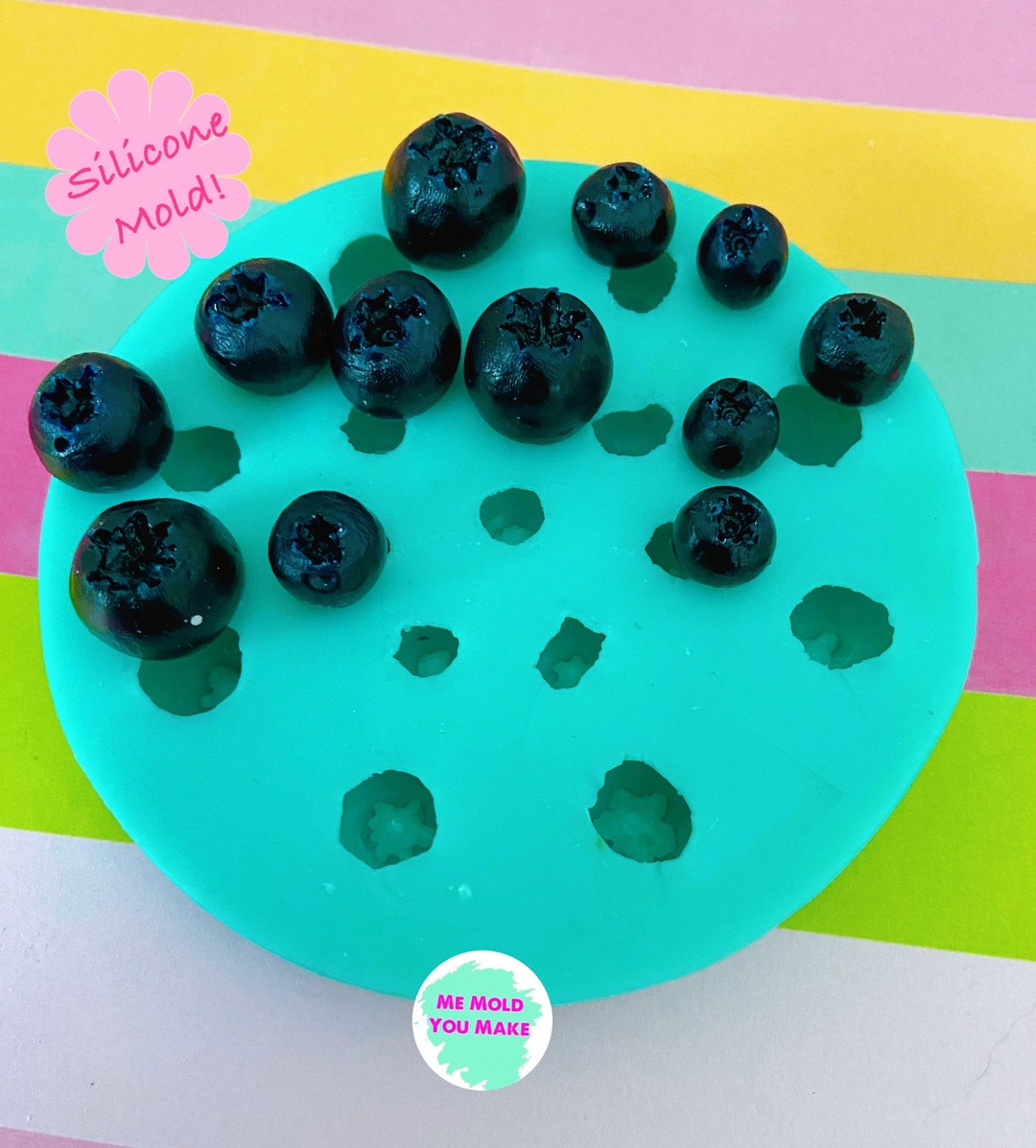 Silicone Mold of Blueberries - Etsy
