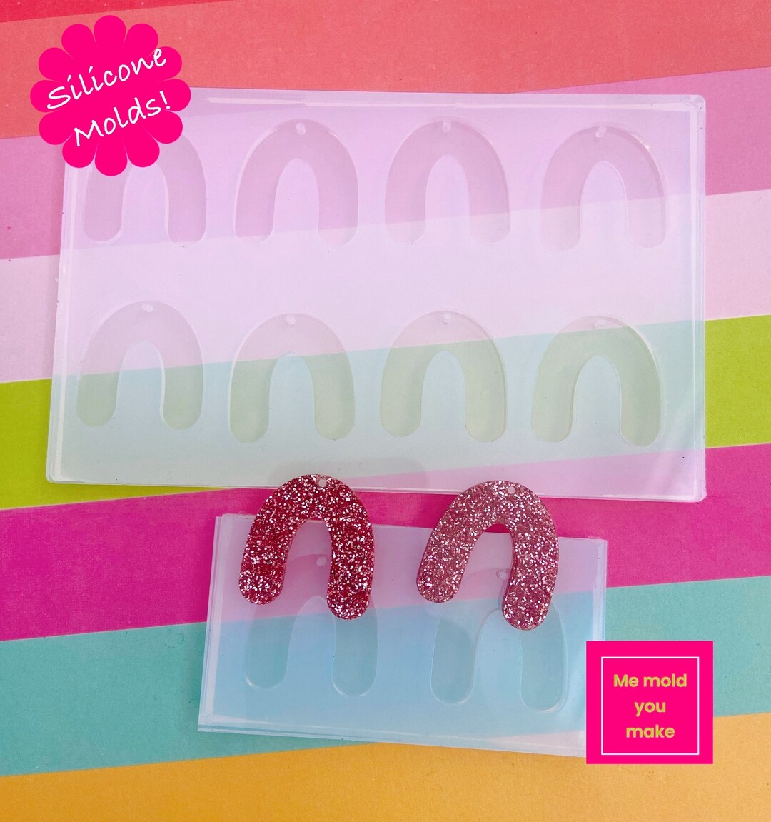 Silicone Mold of Rainbow Arches for Diy Resin Earrings - Etsy