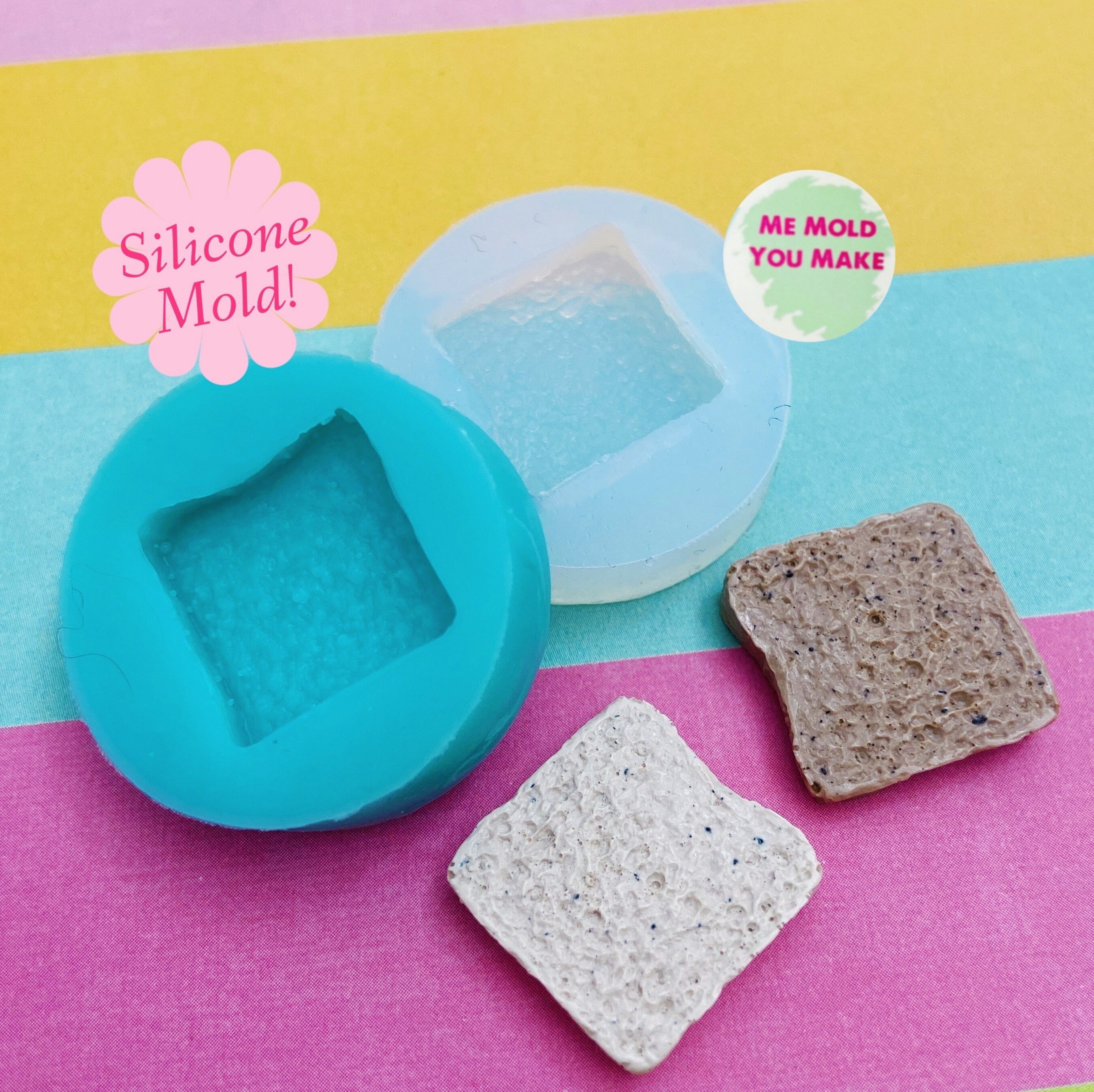 Mini Toast/ Bread Slice Silicone Mold/ Mould - Etsy