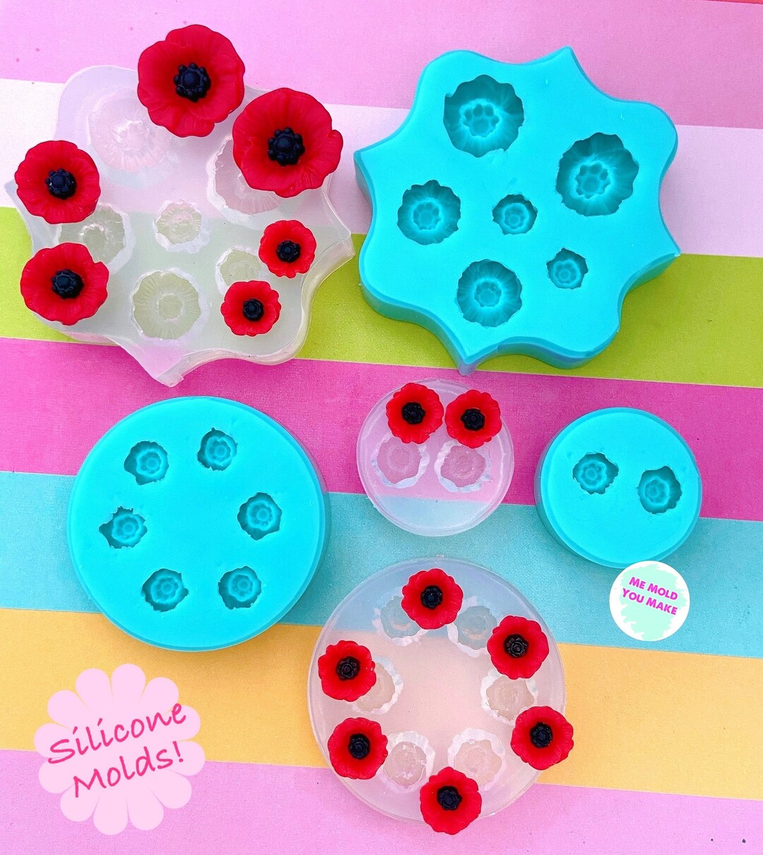 Silicone Mold of Poppies - Etsy