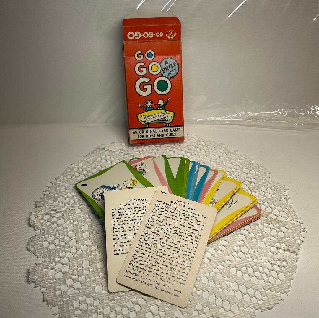 Vintage “go Go Go” Card Game - Etsy