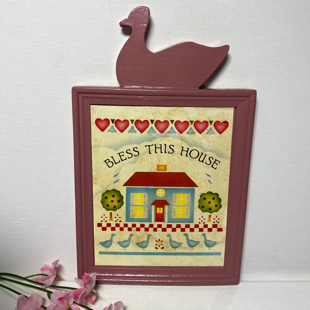 Vintage “ Bless This House “ Sign - Etsy