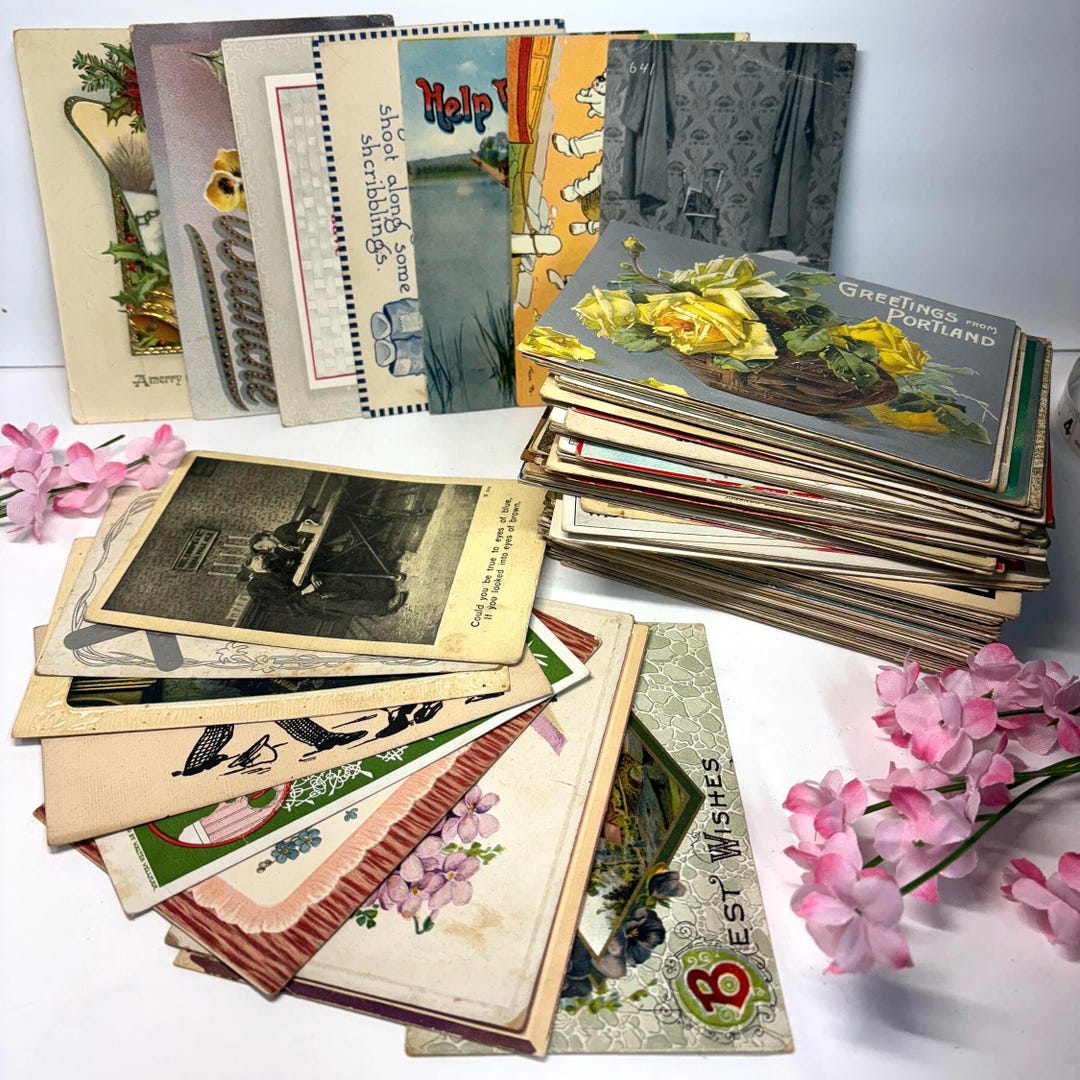 Vintage Postcards (mostly Used) - Etsy