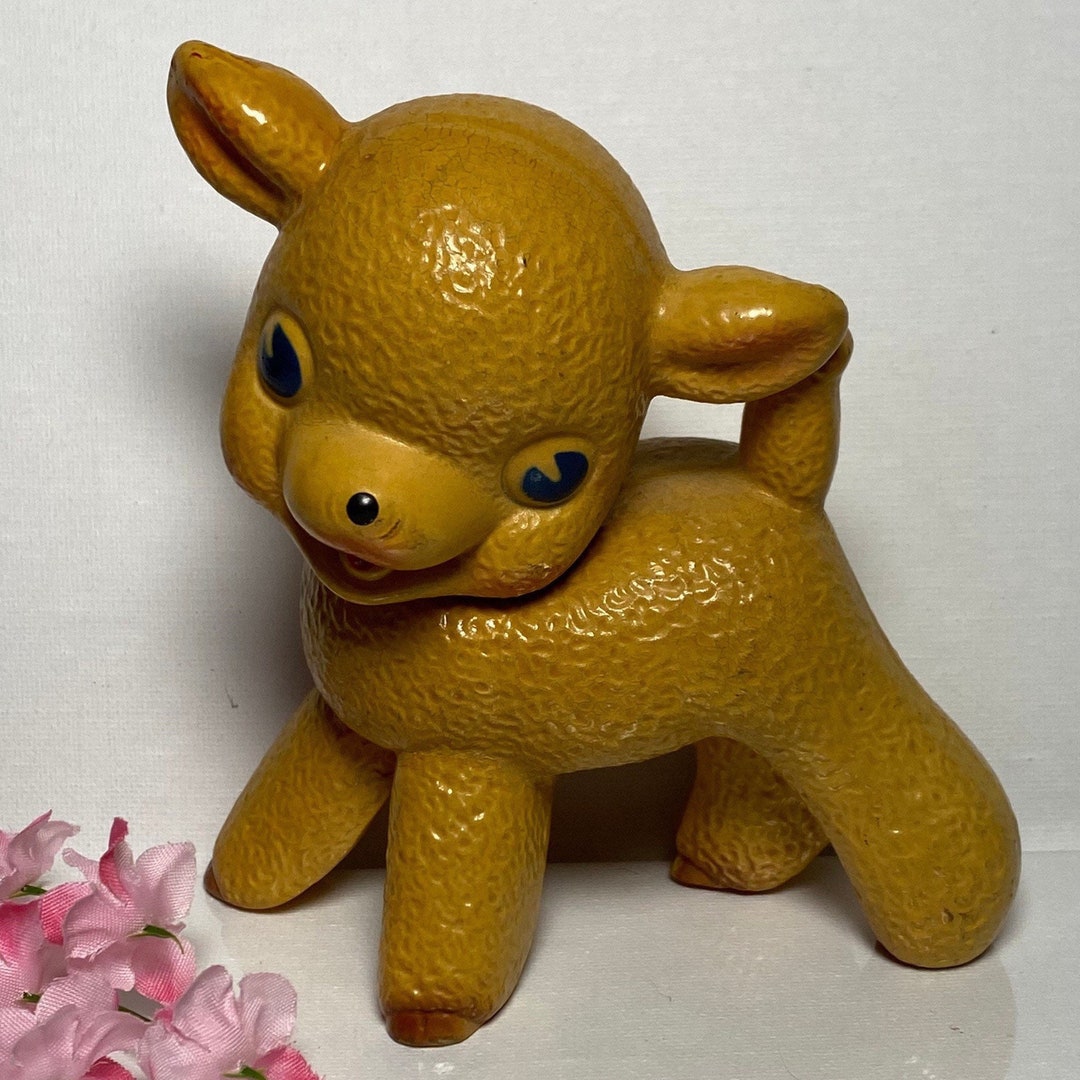 Vintage Rempel Lamb Squeak Toy - Etsy