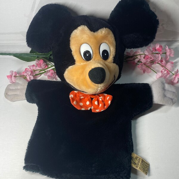 Mickey Mouse Hand Puppet Vintage - Etsy