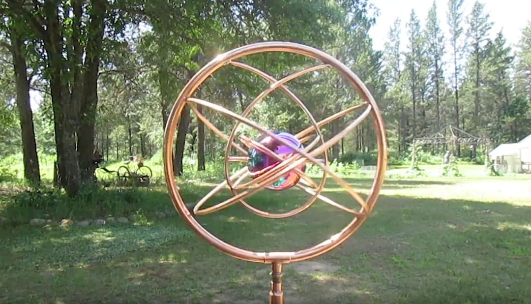 Copper Garden Sprinkler, Outdoor Garden Sprinkler, Aquatic Atoms Copper ...