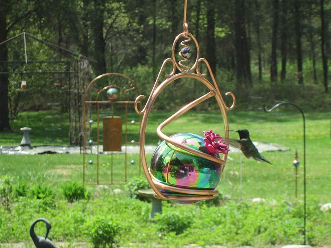 Hummingbird Feeder, Copper Hummingbird Feeder With Stainless Steel ...