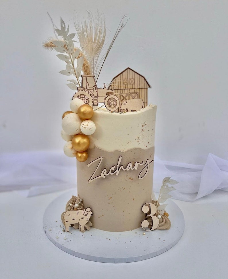 Farm Set Cake Toppers | Personalised Cake Topper | Farm Yard | Sheep ...