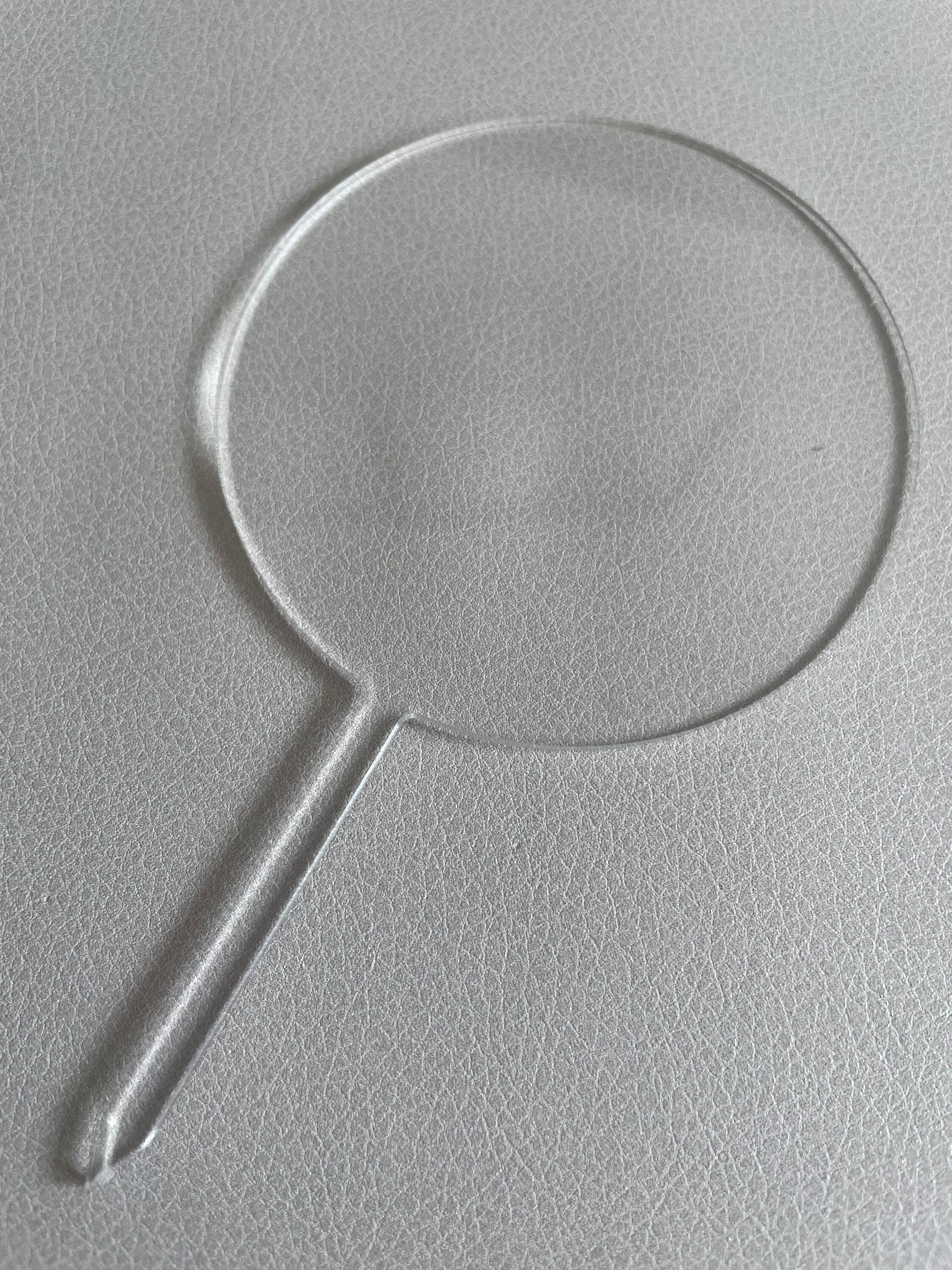 3mm Blank Cake Toppers Paddles | Clear Acrylic | Perspex| Cake Decor ...