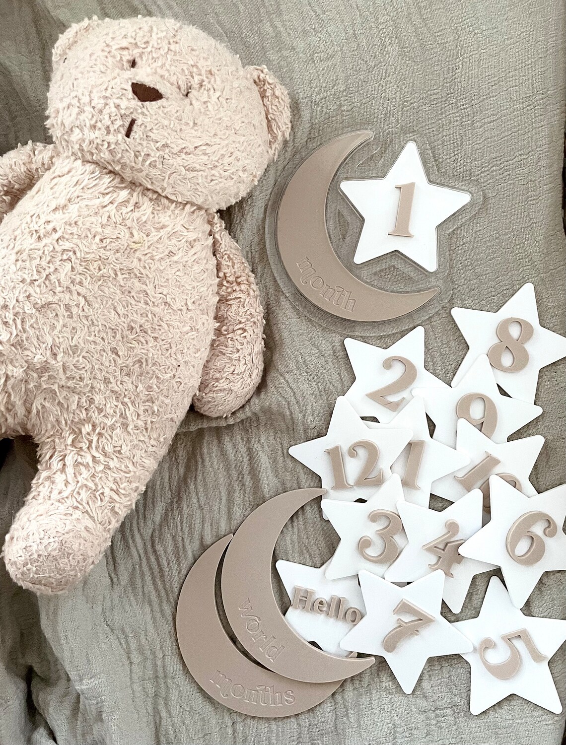 Moon and Stars Milestone Discs | Discs | Free Shipping | Baby Shower ...