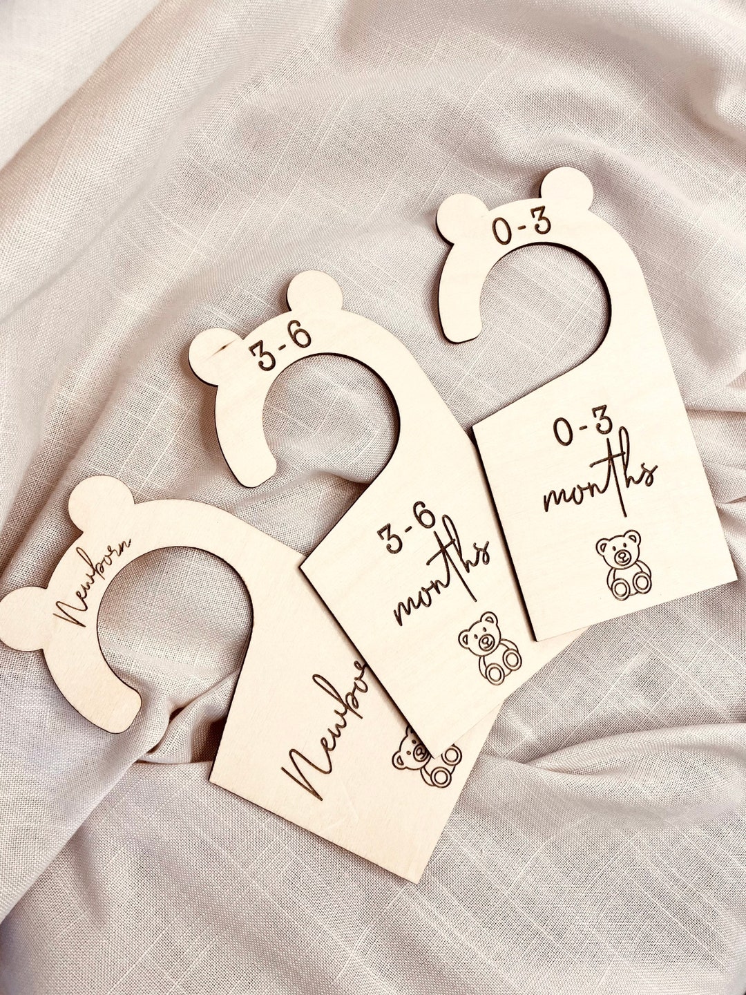 Baby Wardrobe Dividers Teddy Bear Free Shipping Baby Shower Gift Wood ...