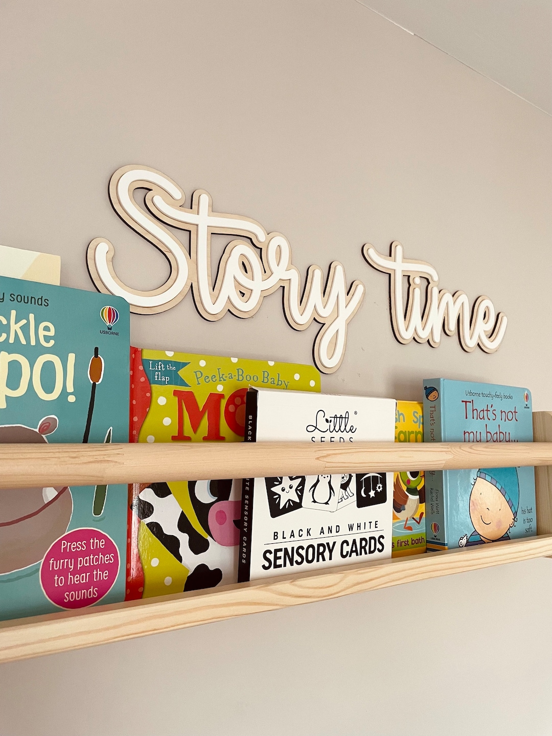Story Time Sign Once Upon a Time Sign Wooden Sign Bookcase Kids Room ...