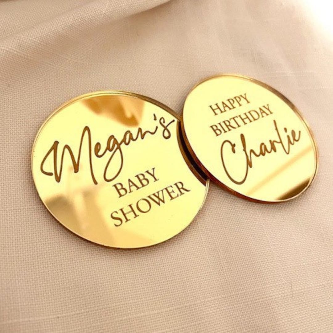 Acrylic Cupcake Disc | Cake Topper | Personalised Topper | 18th | 21st ...