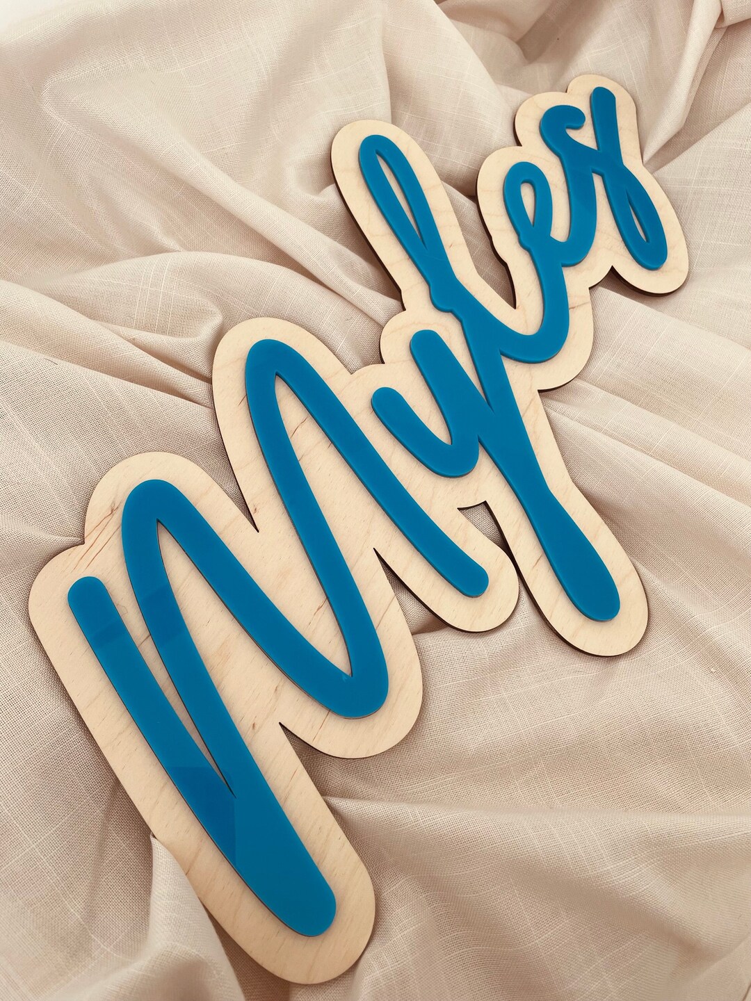 Children's Name Sign Coloured Acrylic Perspex Personalised Kids Room ...