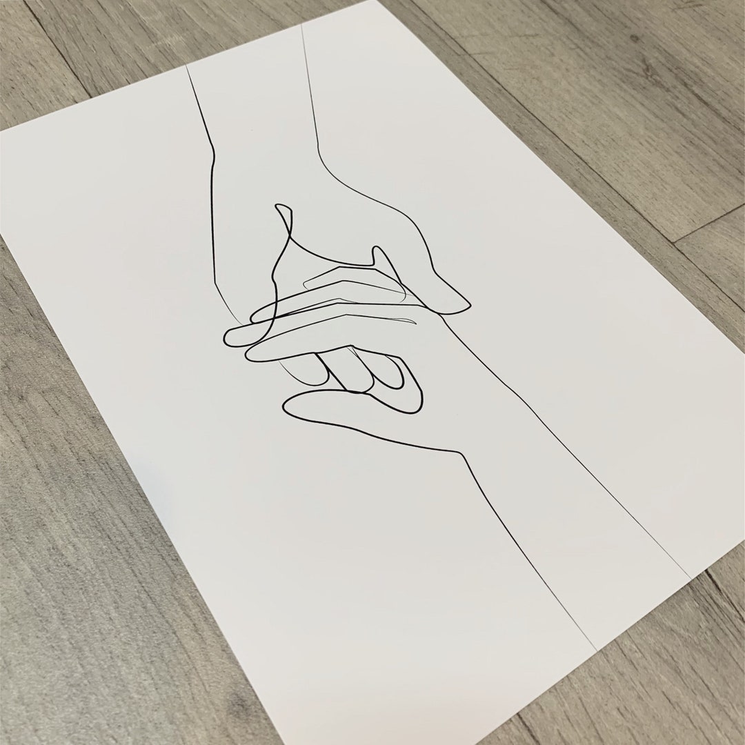 Hand Line Art Picasso Inspired Line Drawing Line Drawing - Etsy