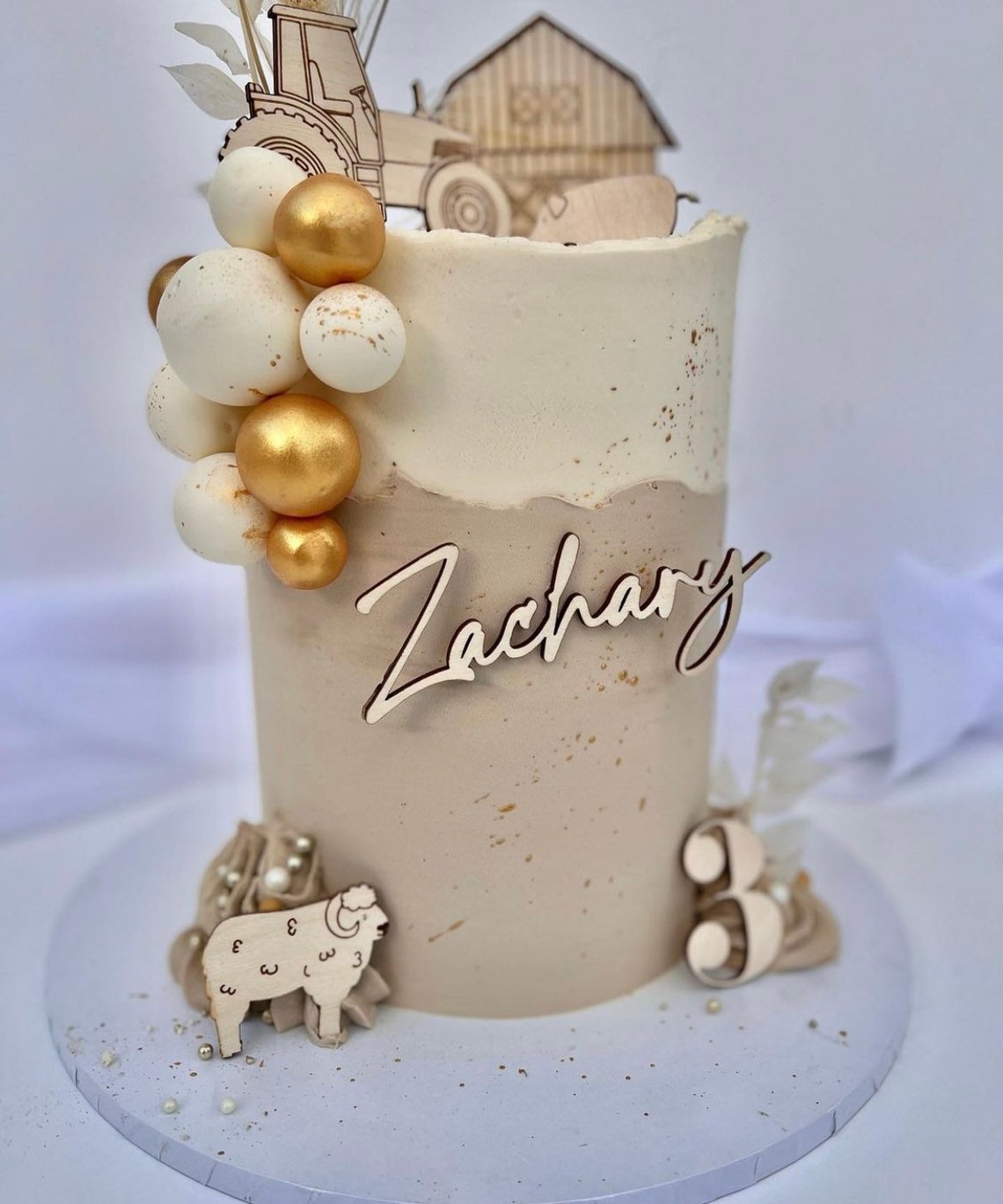 Farm Set Cake Toppers | Personalised Cake Topper | Farm Yard | Sheep ...
