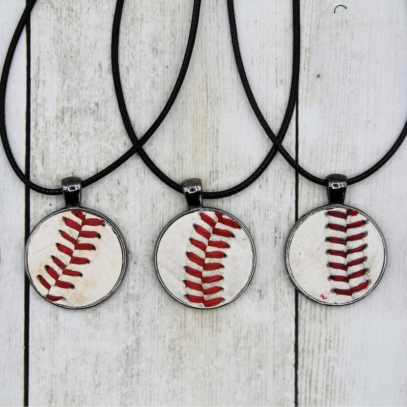 Baseball Necklace - Etsy
