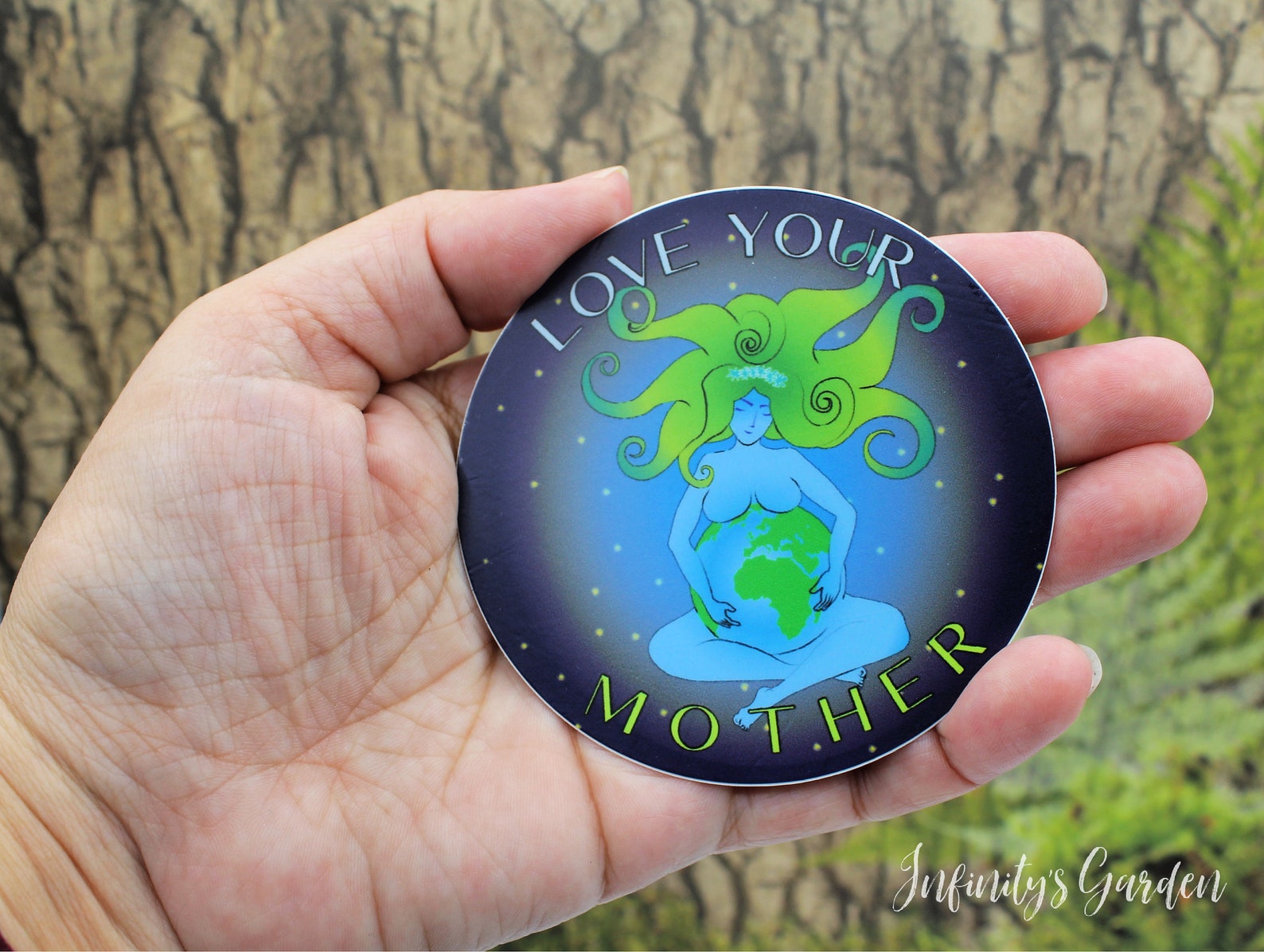 Love Your Mother Earth Sticker Laptop Vinyl Decal | Etsy