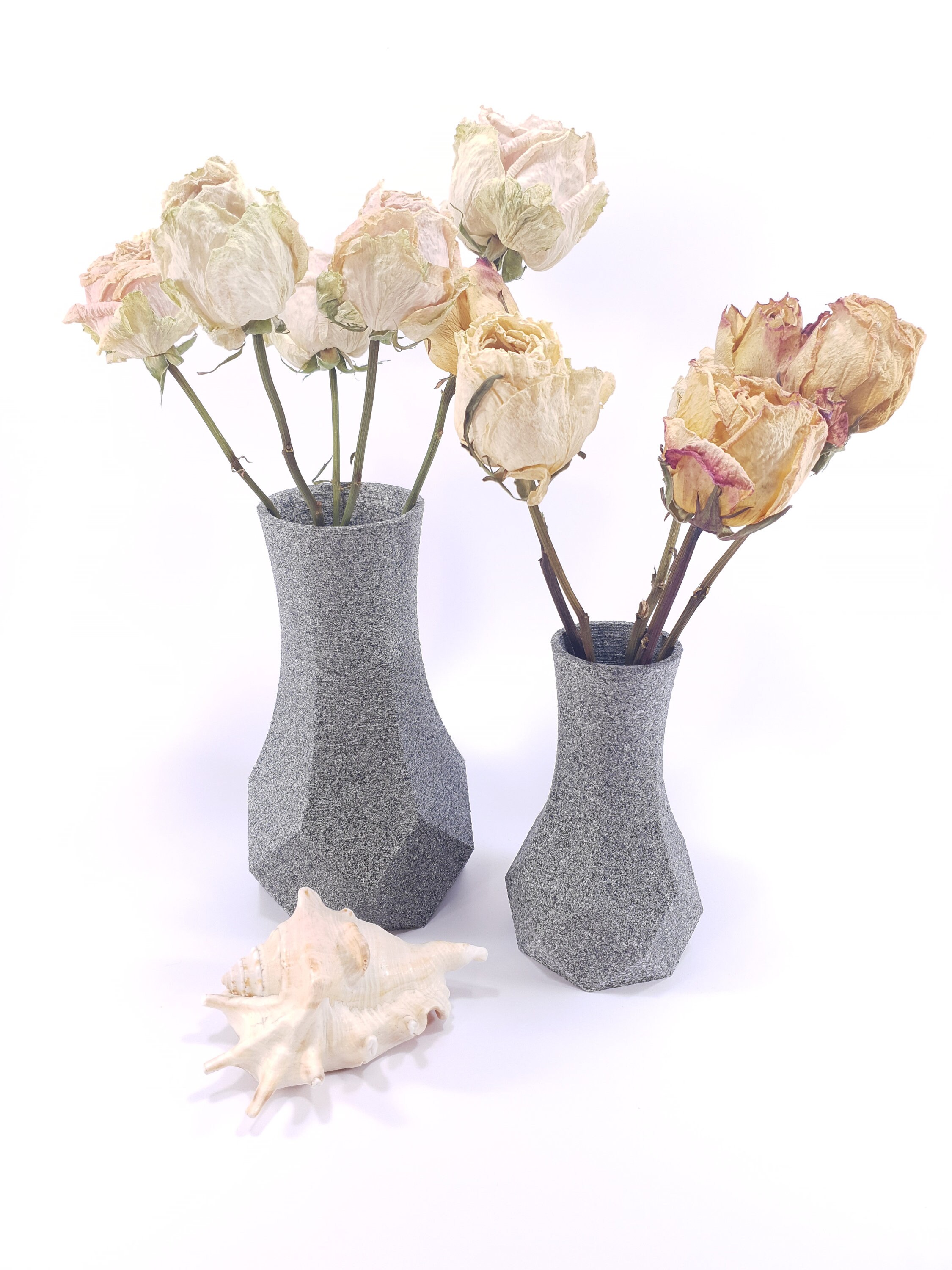 Granite Stone Look Vase 18 Cm 7 In Rock Vase Granite Effect | Etsy