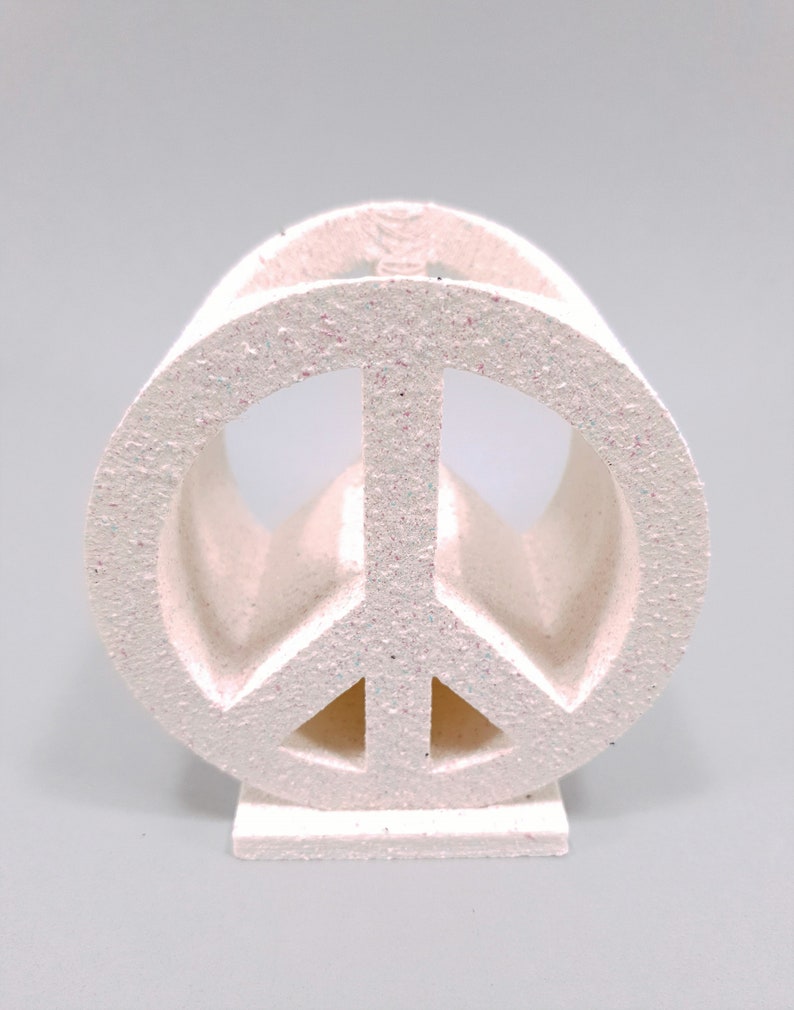 Peace Sign Succulent Pot Granite Stone Look Peace Symbol Logo - Etsy