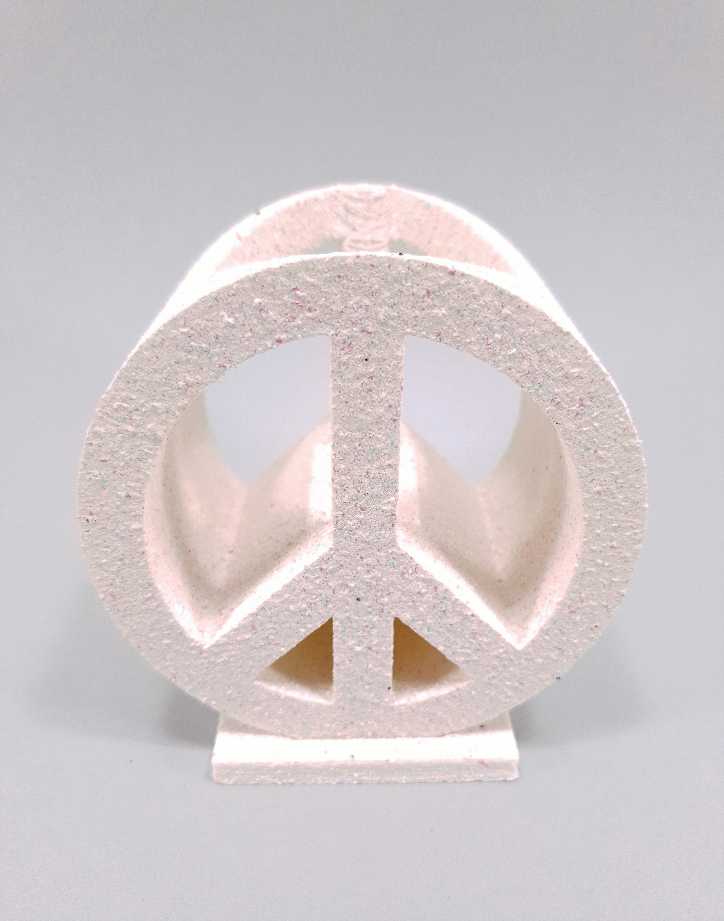 Peace Sign Succulent Pot: Granite Stone Look Table Decor - Etsy