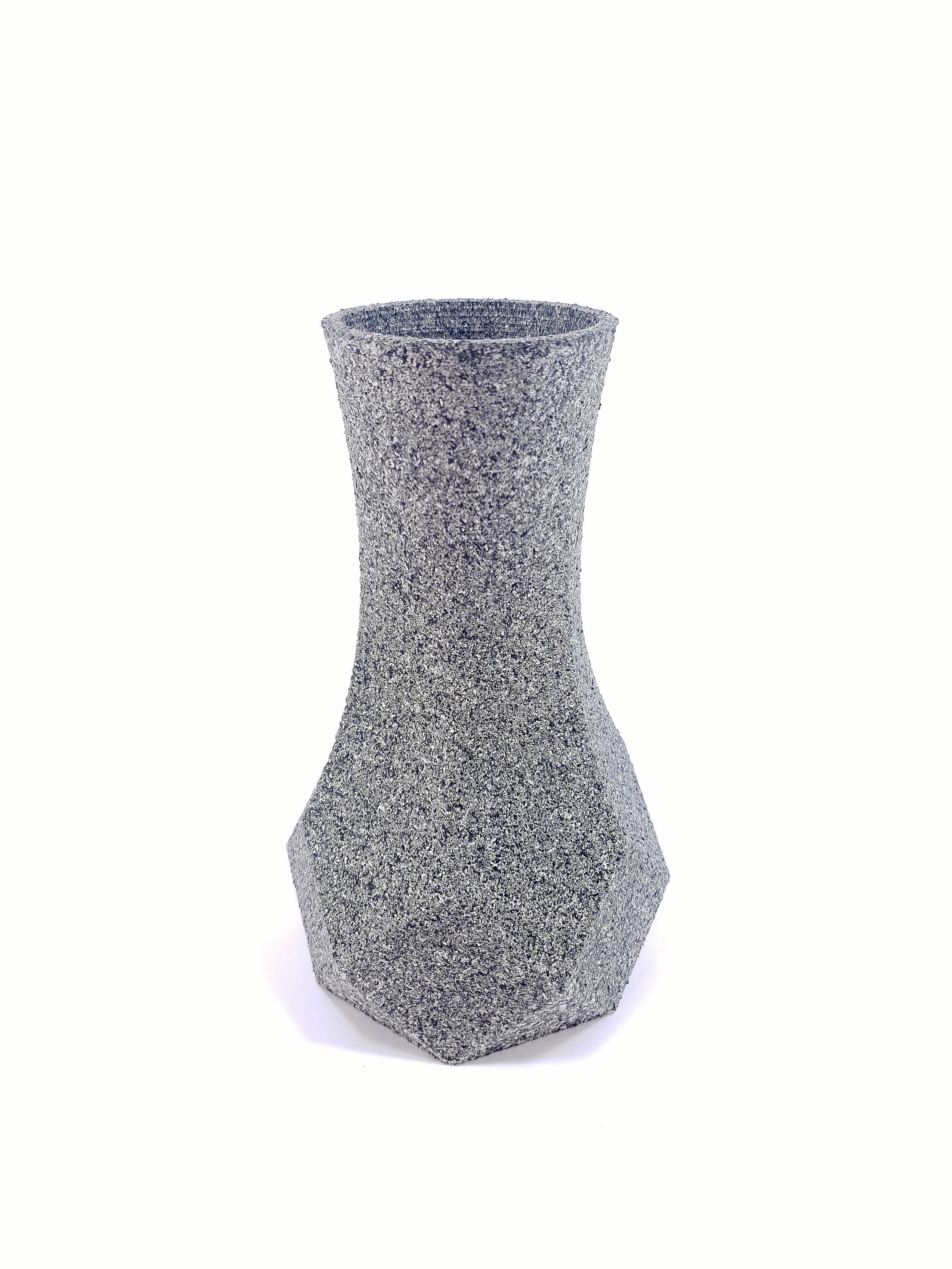 Granite Stone Look Vase 18 Cm 7 In Rock Vase Granite Effect | Etsy