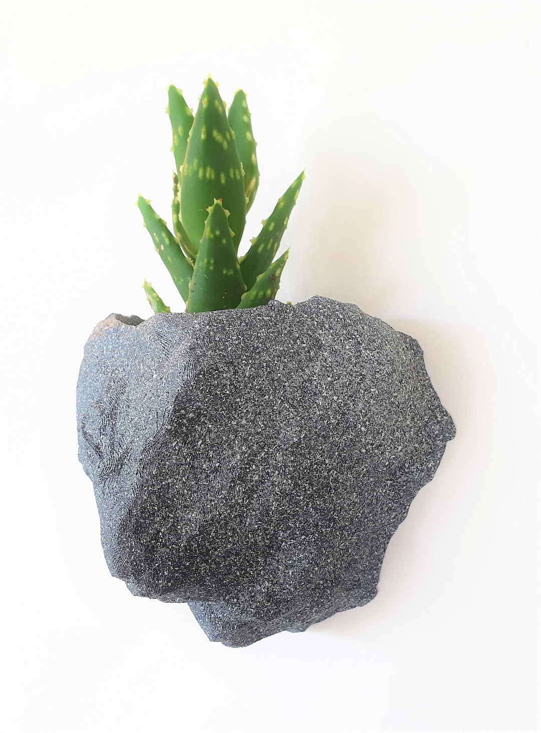 Wall Planter Granite Stone Look Planter Large Succulent Pot Wall ...