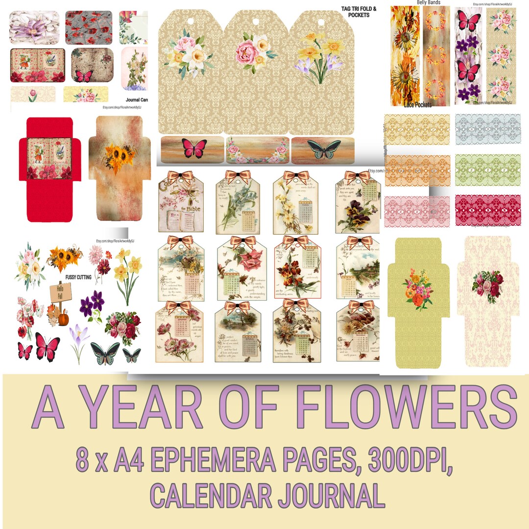 Printable Calendar Journal Ephemera Bible Quotes 12 Verses - Etsy