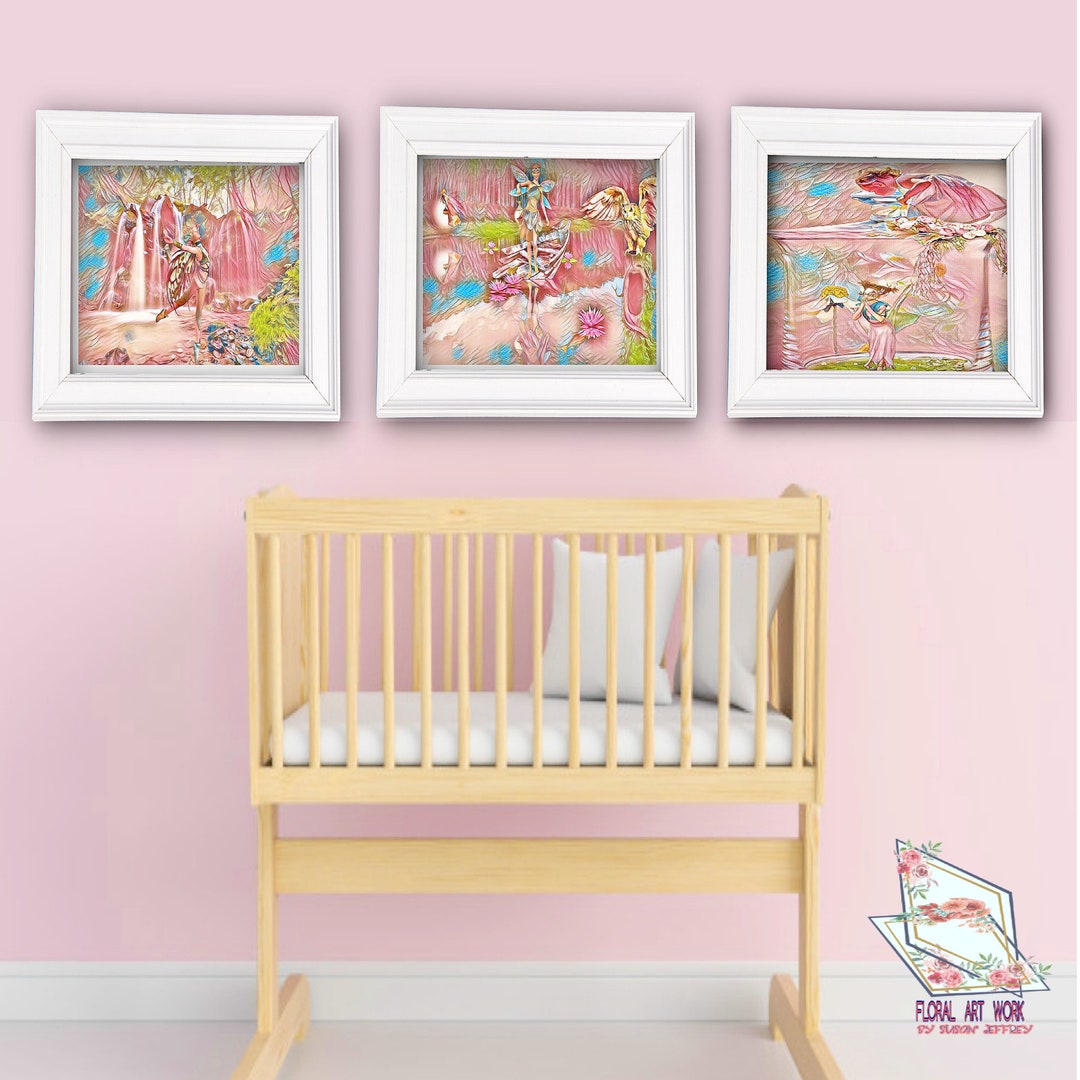 Printable Enchanted Fairy Prints, Digitally Enhanced, Watercolour ...