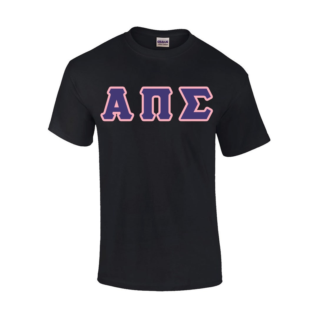 Alpha Pi Sigma Embroidered T-shirt - Etsy