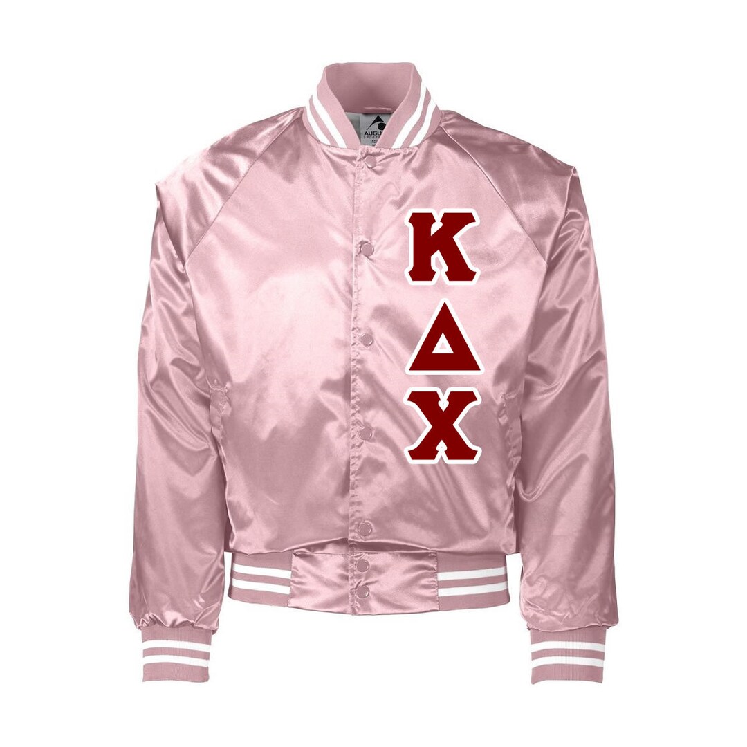 Kappa Delta Chi Embroidered Satin Jacket - Etsy