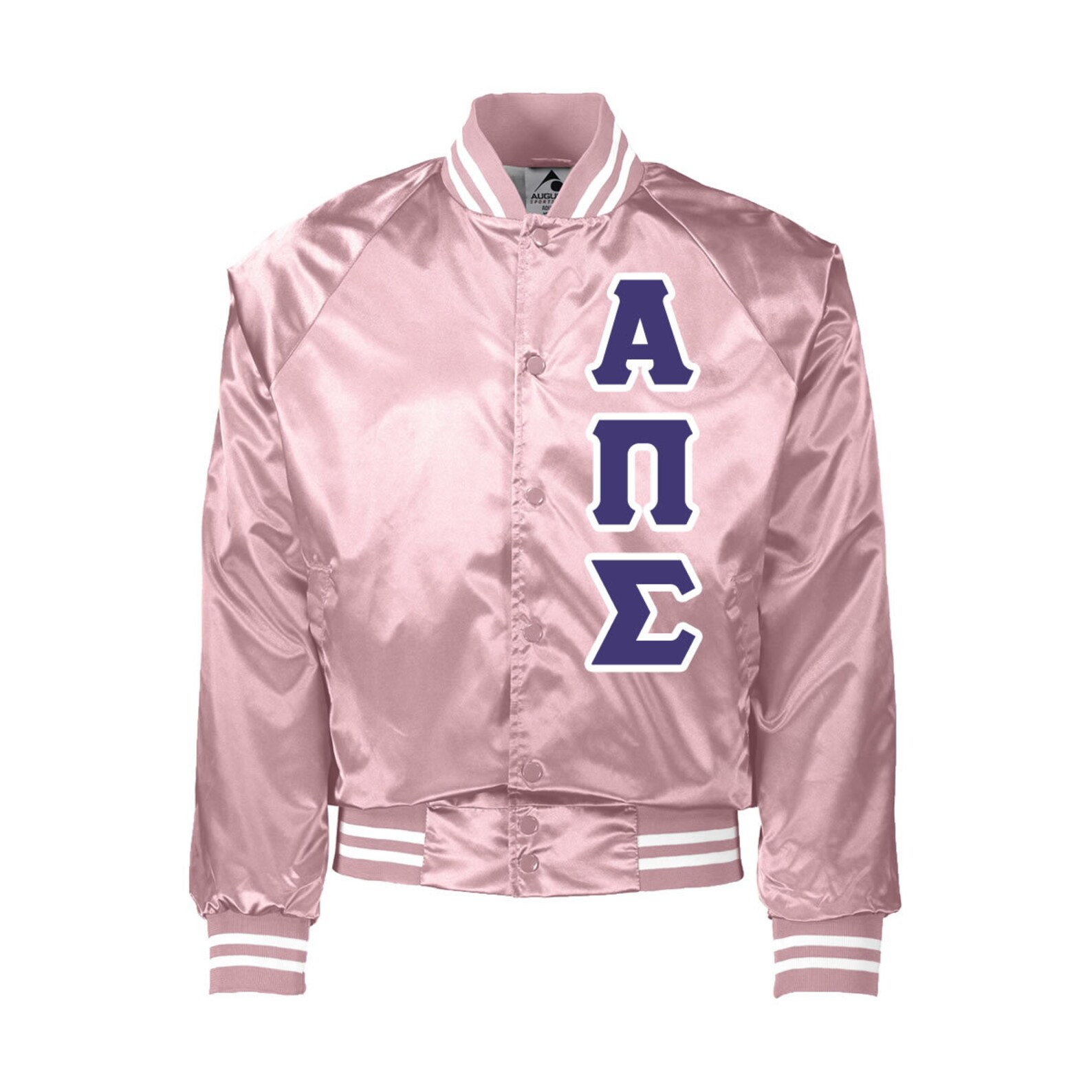 Alpha Pi Sigma Embroidered Satin Jacket - Etsy