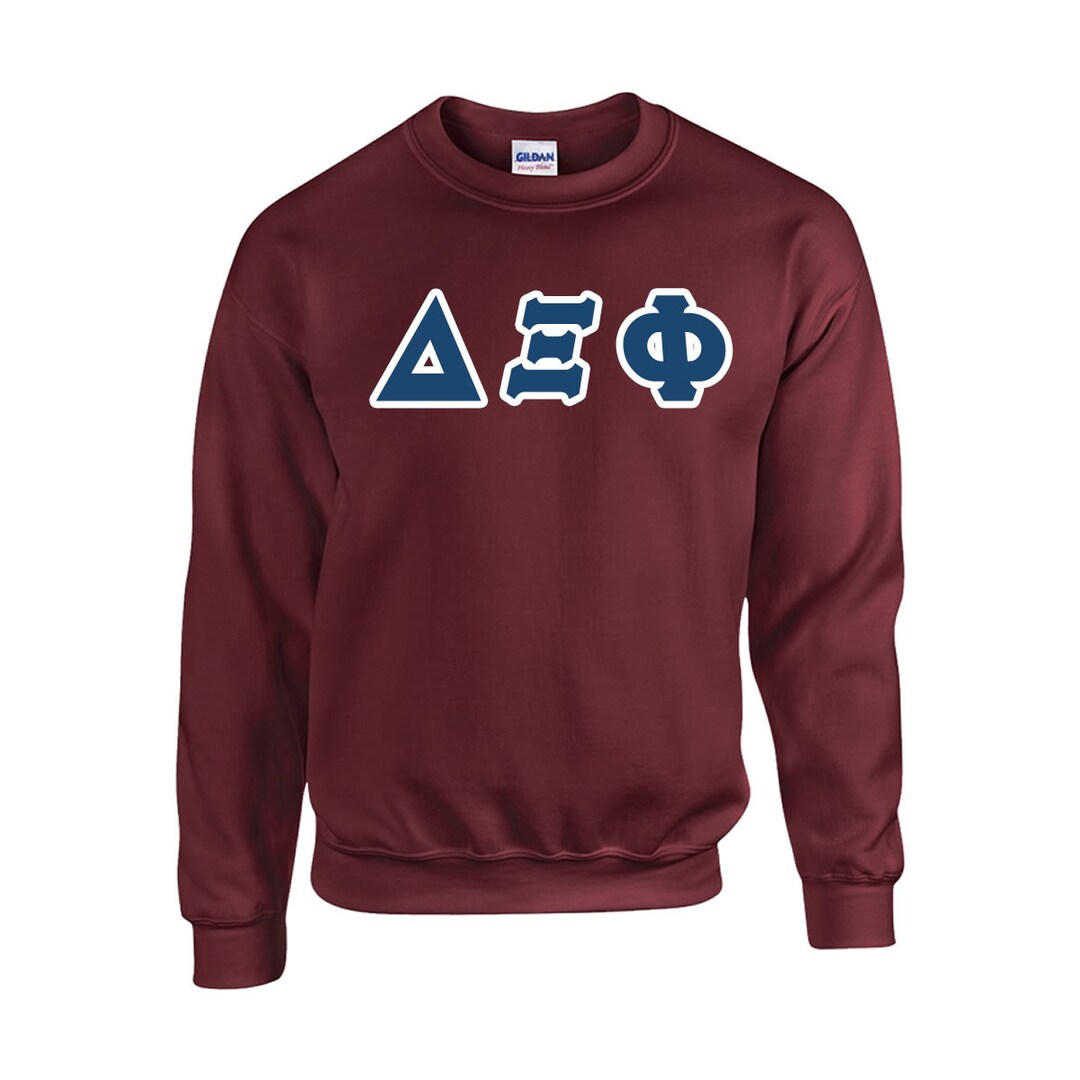 Delta Xi Phi Embroidered Crewneck Sweatshirt - Etsy
