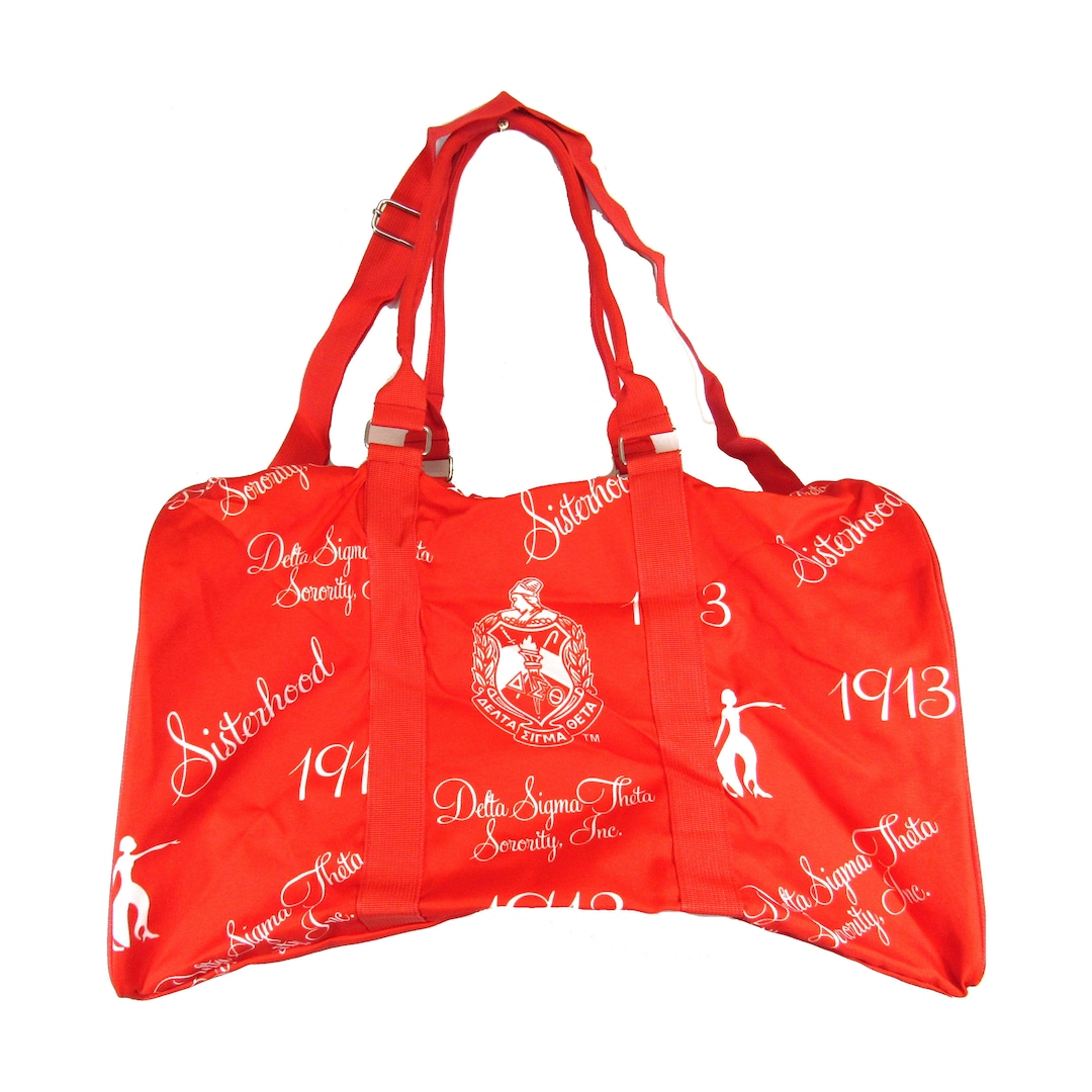Delta Sigma Theta Duffle Bag - Etsy