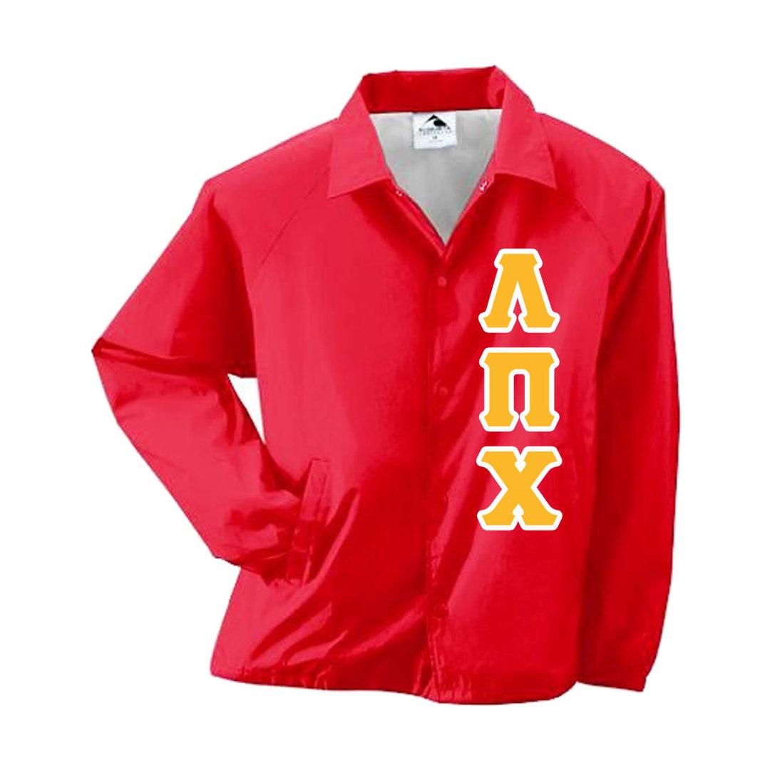 Lambda Pi Chi Embroidered Coach Line Jacket - Etsy