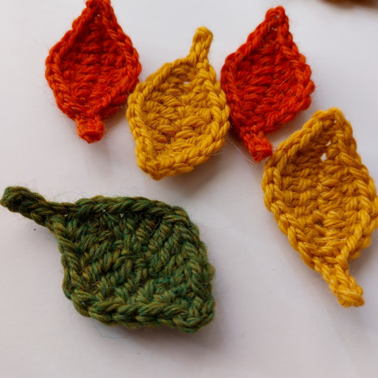 Crochet Pattern: Crochet Fall Garland, Crochet Maple Leaf, Crochet Oak ...