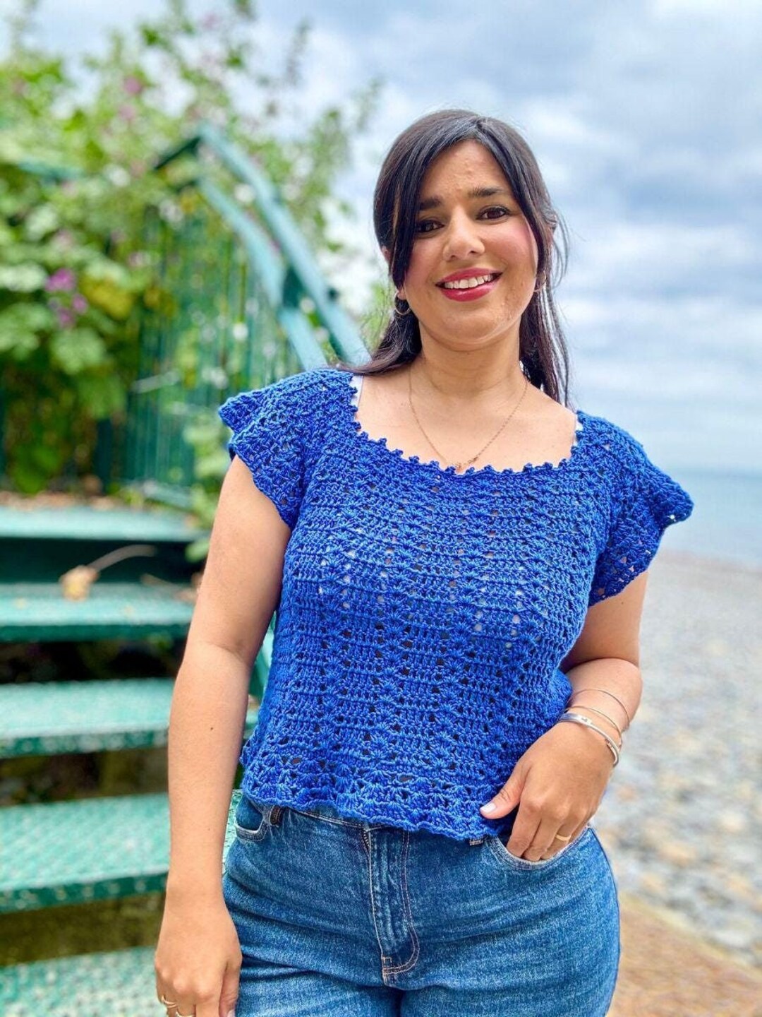 Bluebell Crochet Top Pattern: Easy Summer Tee (PDF Pattern) - Etsy