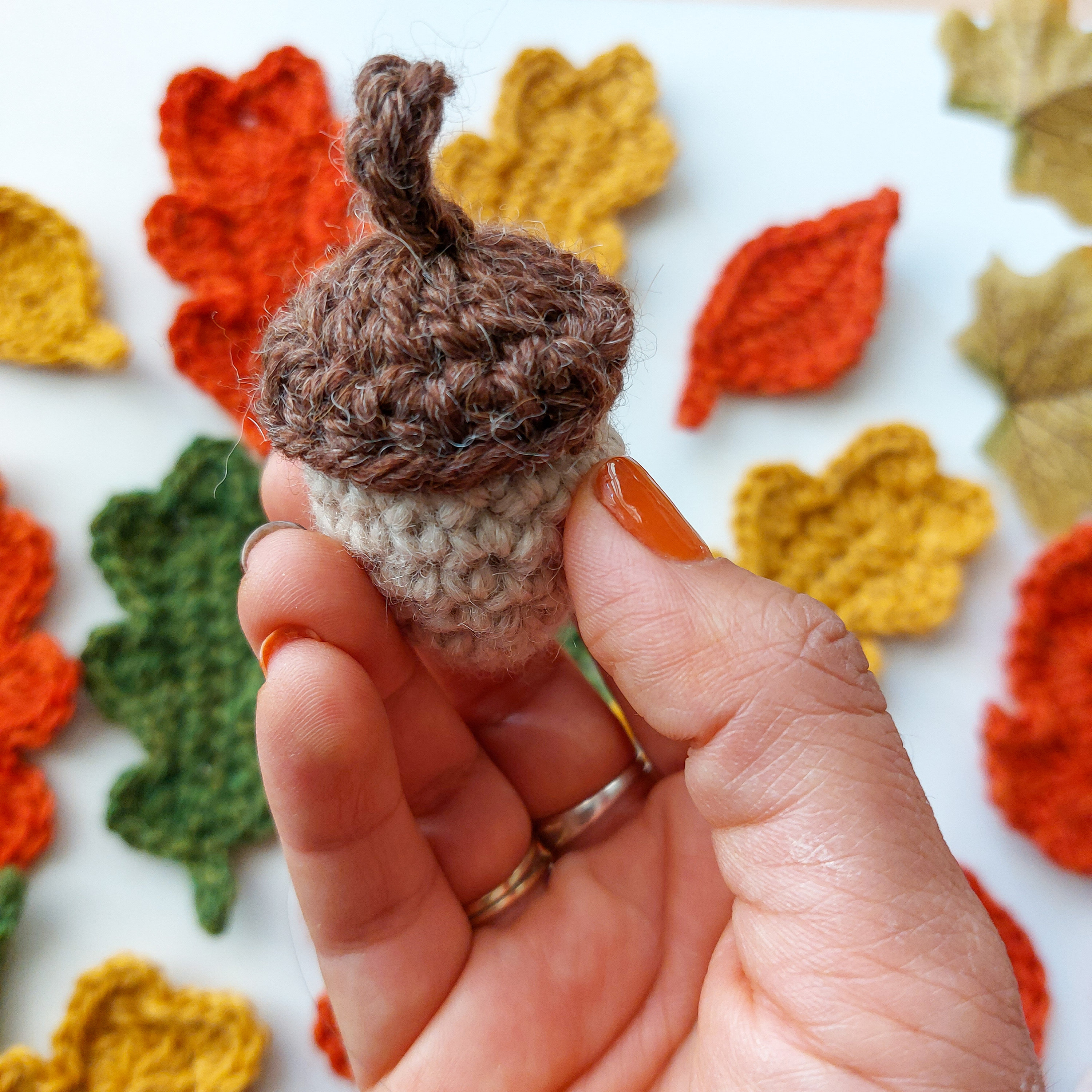 Crochet Pattern: Crochet Fall Garland, Crochet Maple Leaf, Crochet Oak ...