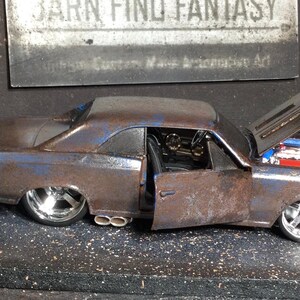 Barn Find 1966 Chevy Chevelle SS Rat Rod Model, Custom Made, Rusty ...