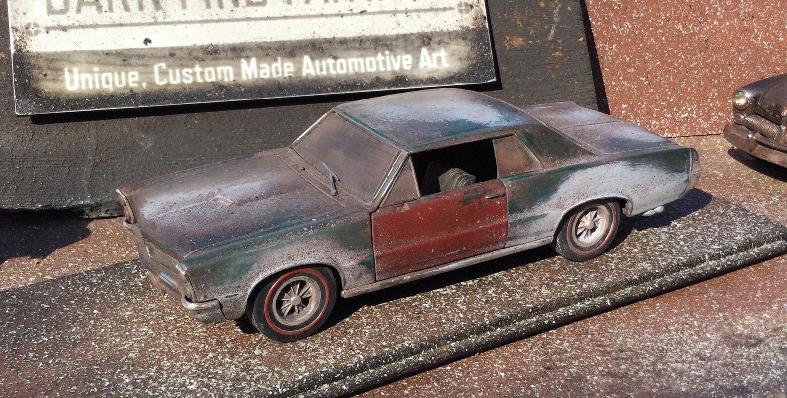 Barn Find 1965 Pontiac GTO Model Car, 1:24, Custom Made, Rusty ...