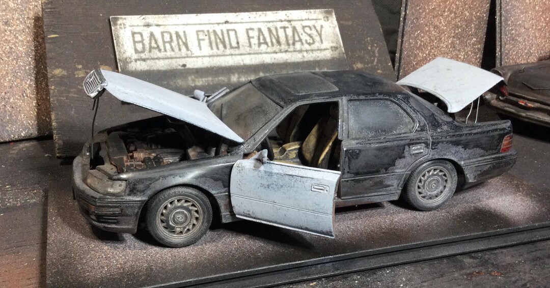 Barn Find Lexus LS 400 Model Car, 1:18, Custom Made Made, Aged ...