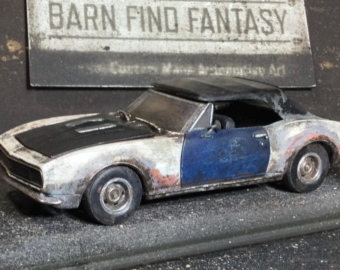 Barn Find 1967 Chevy Camaro SS Model, Custom Made, Distressed, Aged ...