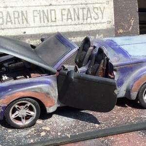 Barn Find Restoration Chevy SSR Truck Die Cast 1:18 Model, Custom Made ...