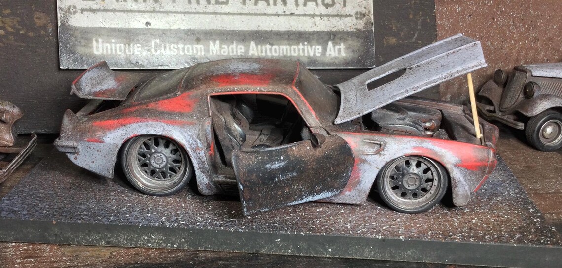 Barn Find 1972 Pontiac Firebird Restomod Die Cast Model, 1:24, Custom ...